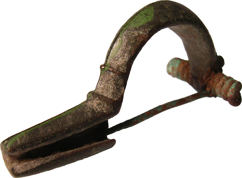 Roman arch robe brooch in a beautiful design, Roman estate, brooch ...