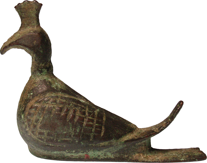 Roman peacock appliqué made of bronze animal fitting ROMAN ANCIENT ...