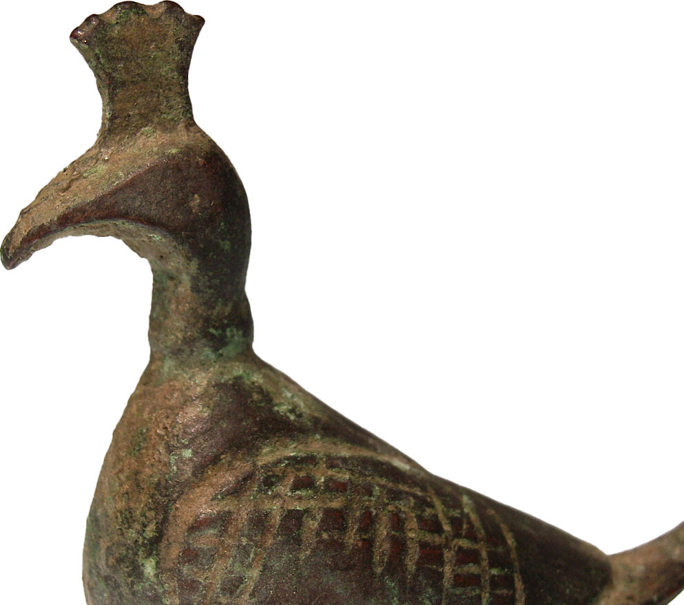Roman peacock appliqué made of bronze animal fitting ROMAN ANCIENT ...