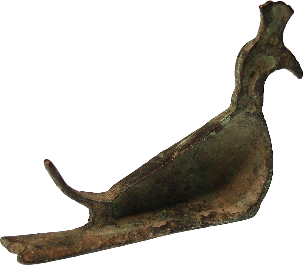 Roman peacock appliqué made of bronze animal fitting ROMAN ANCIENT ...