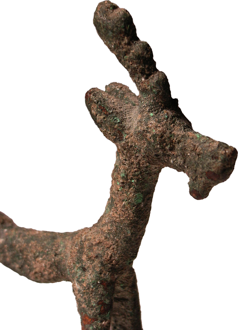 Bronze Age ibex figurine made of bronze. Bronze Age Collection Luristan ...
