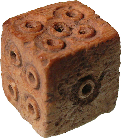 OLD ROMAN Rare leg game dice with numbers, bread and games, Roman 4 ...