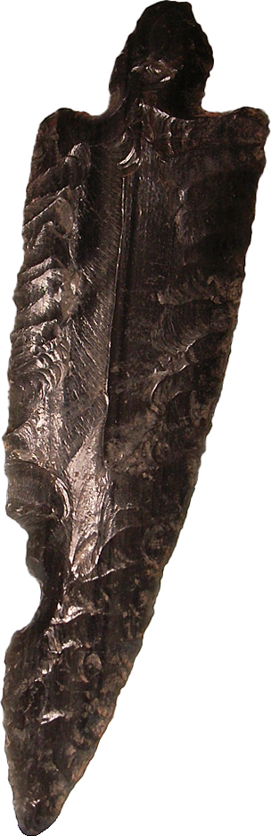 Pre-Columbian spear head made of obsidian Teotihuacan culture, Mexico ...