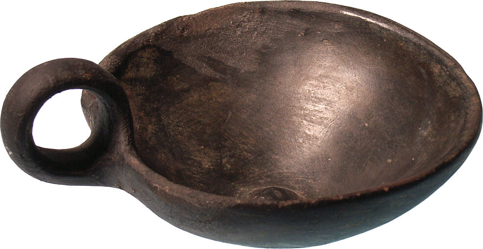 Ladle from the Lusatian culture, Germanic ceramics collection, Bronze ...