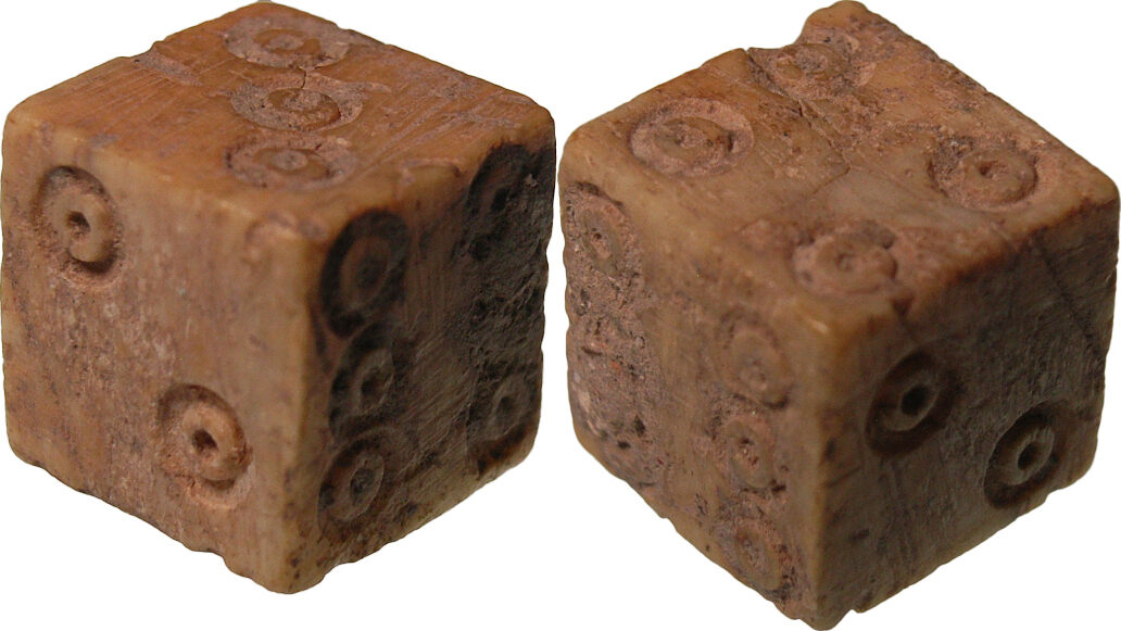 Roman game dice with numbers, Roman antiques collection, ancient rome ...