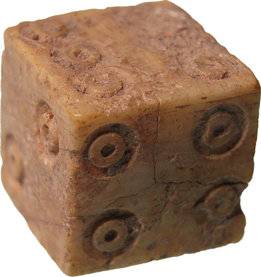 Roman game dice with numbers, Roman antiques collection, ancient rome ...