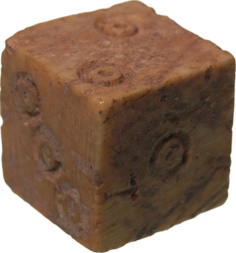 Roman game dice with numbers, Roman antiques collection, ancient rome ...