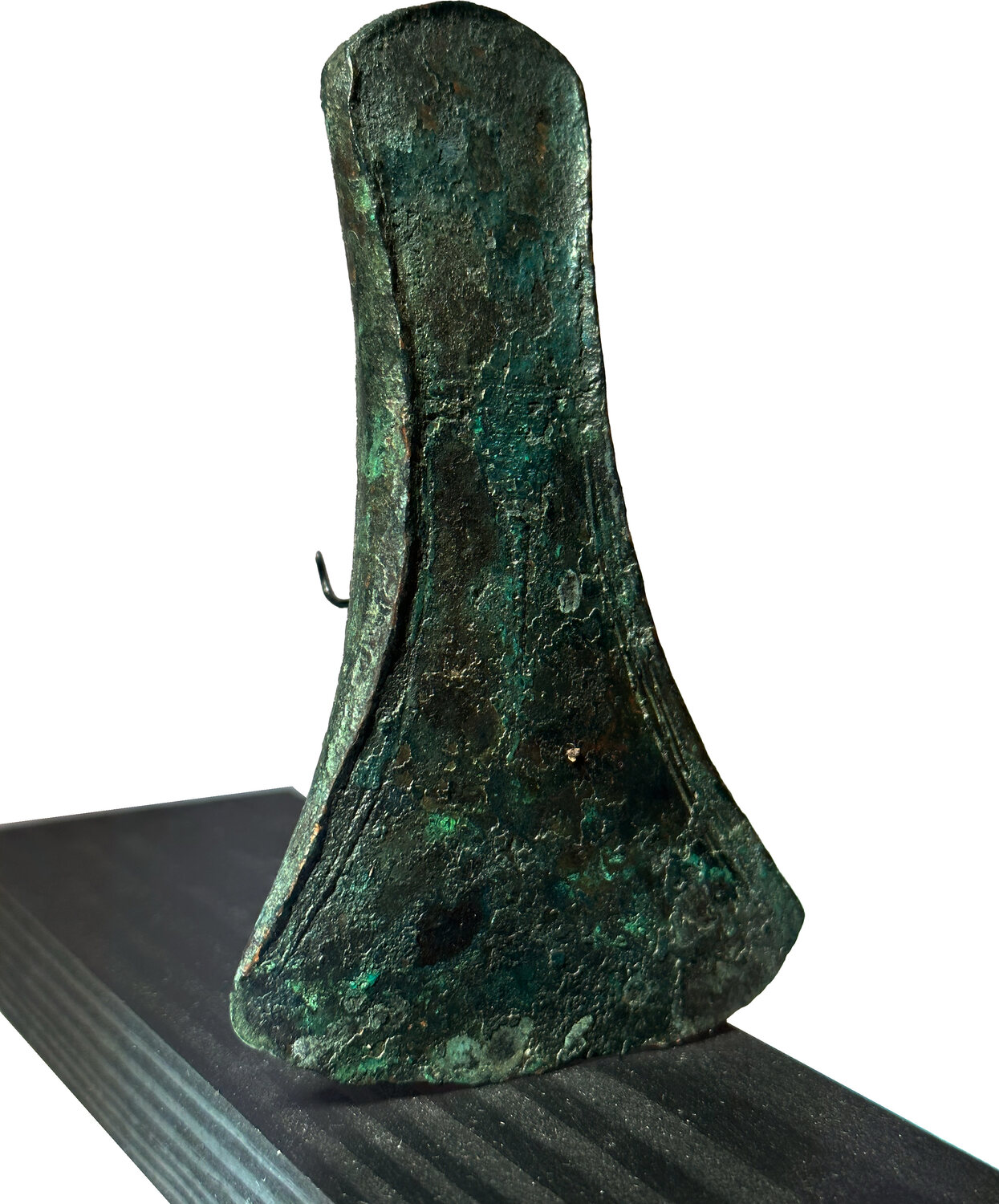 Decorated edge axe from the Bronze Age, cult ax with a line pattern ...