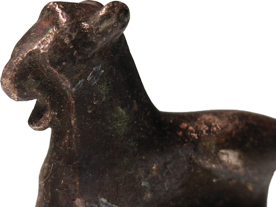 Roman lion predator applique bronze silver animal fitting ROMAN ...