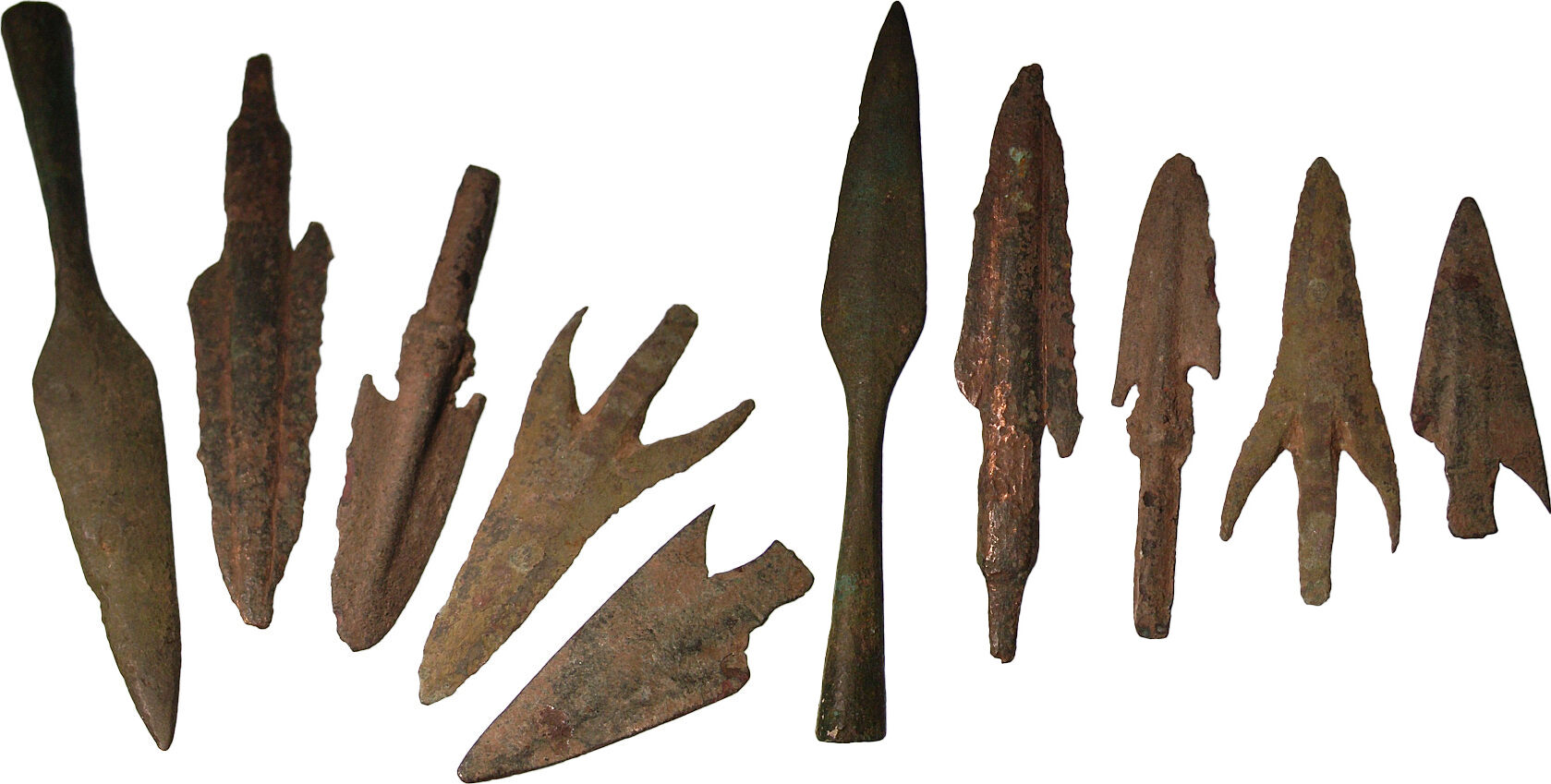 Bronze Age arrowheads made of bronze Scythian Celtic collection from ...