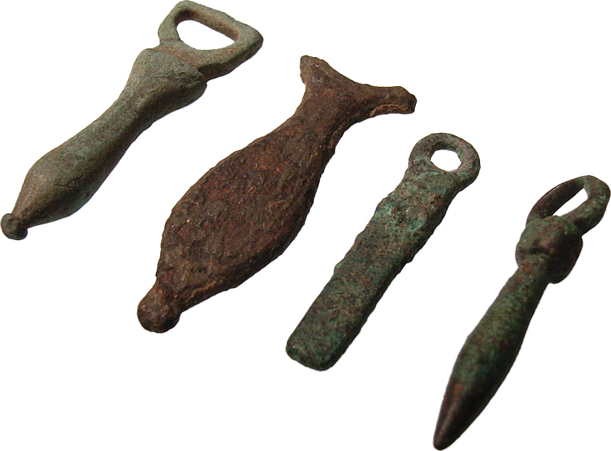 Roman fertility phallus pendant group in very nice quality antique ...