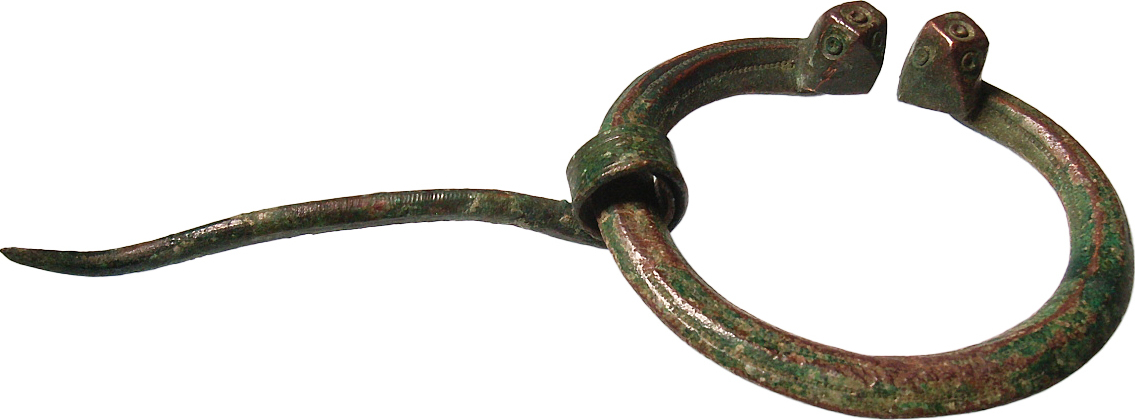 Viking-Omega-brooch with rich decoration, Norman culture, northern ...