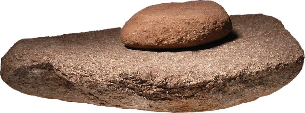 Neolithic grinding stone and rubbing stone made of granite Stone Age ...