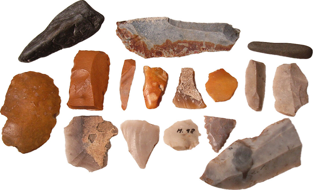 Neolithic Ertebølle culture Stone Age collection, blades and flint tools | MA-Shops