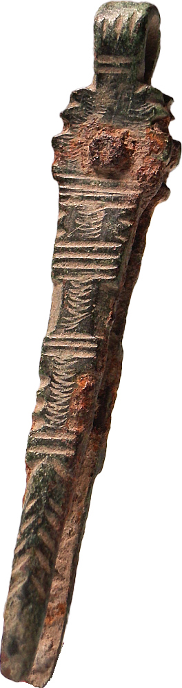 Roman medical forceps with decoration intact. antique Roman collection ...