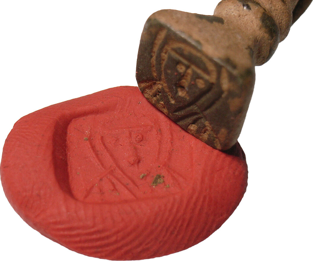 Late Roman Byzantine seal stamp with image of Christ, Byzantium ...