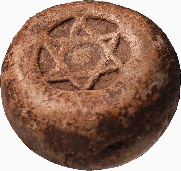 Weight with hexagram from the Roman Empire, market weight from ...
