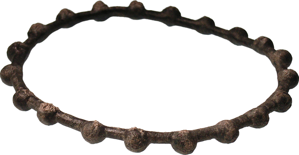 Bronze Age bangle made of bronze with nub decoration Bronze Age ...
