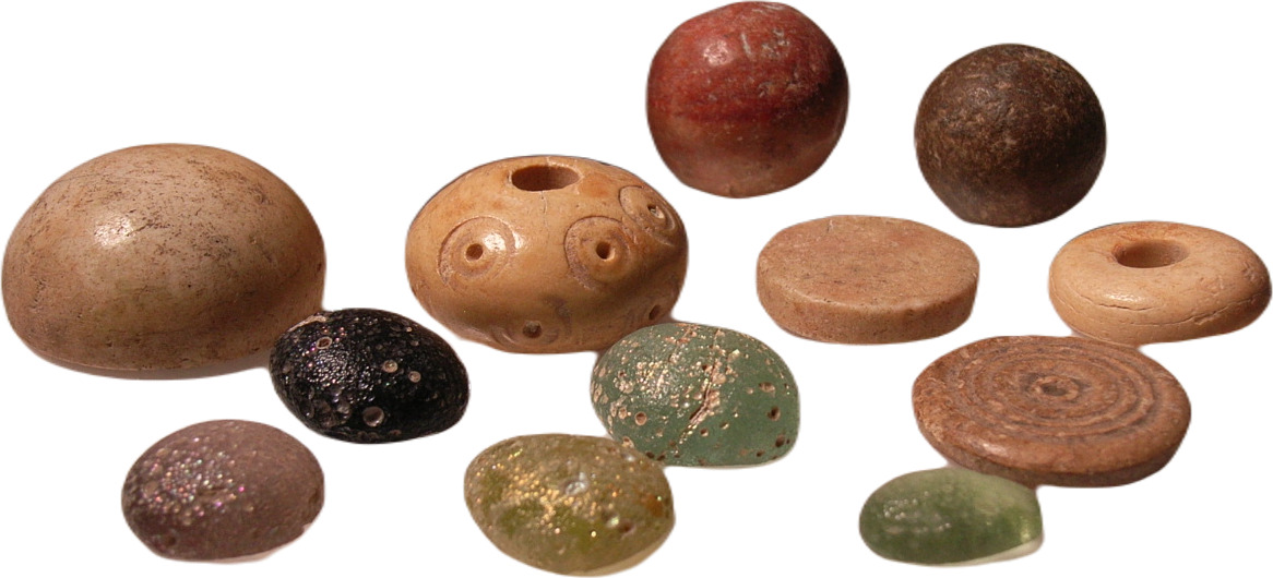 Roman game pieces and game balls for mill games. Ancient Roman ...