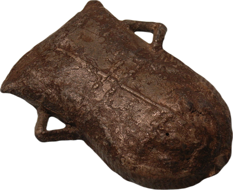 Decorated pilgrim bottle era of the Crusaders Byzantium Middle Ages ...