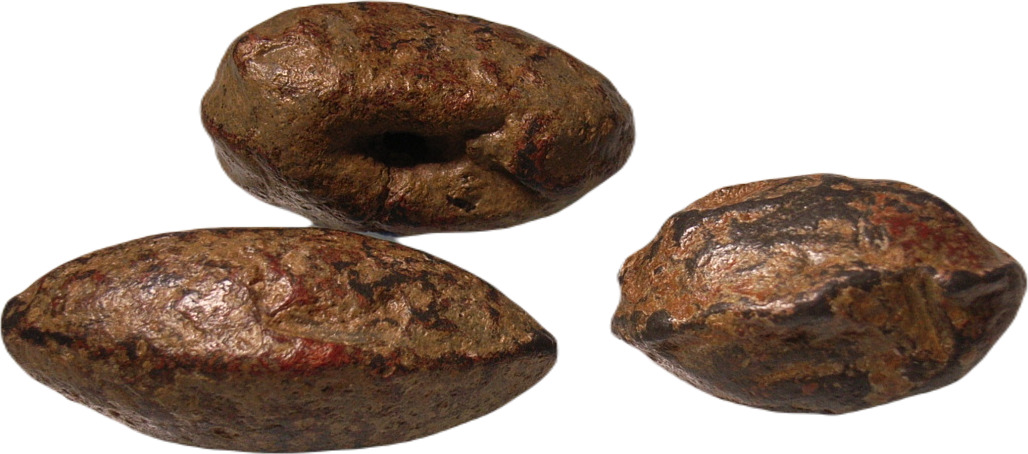 Roman legionnaire sling lead (3) with writing Legion projectile ROMAN ...