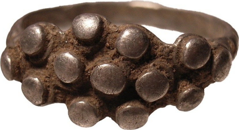 Roman Kyria finger ring made of silver with decoration, Ancient Roman ...