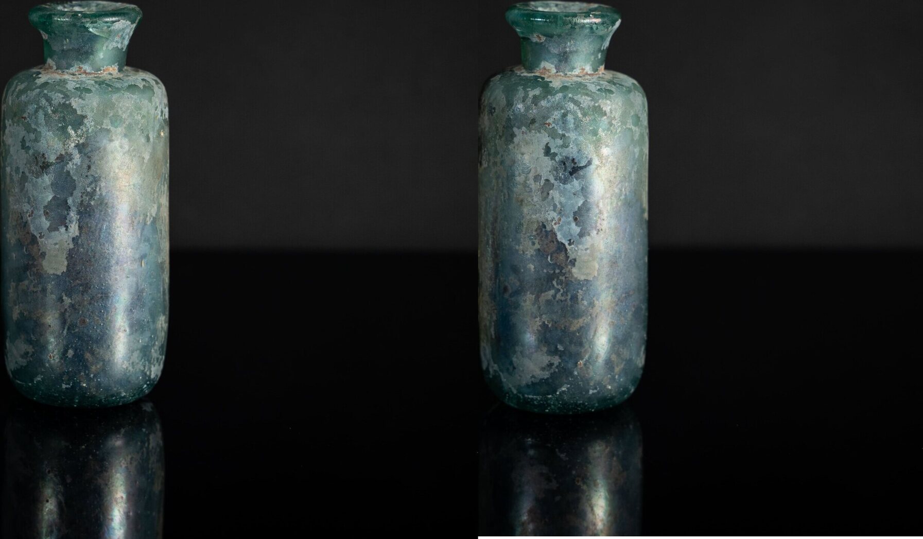 Roman glass bottle Balsamarium Unguentarium Antique collection ...
