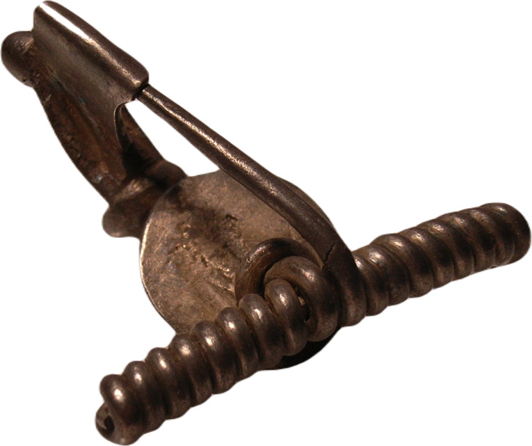 Roman trumpet brooch made of silver Roman collection robe brooch | MA-Shops