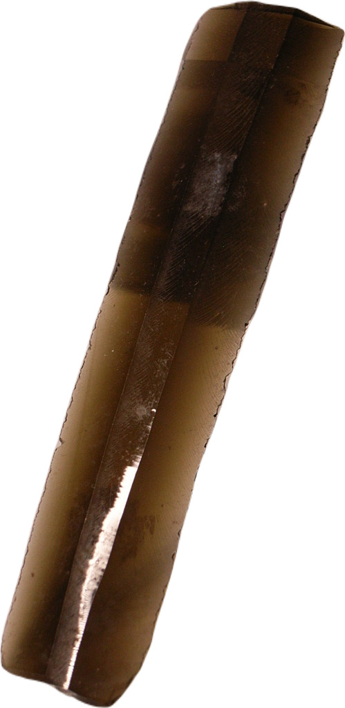 Pre-Columbian knife blade cutting tool made from obsidian, Teotihuacan ...