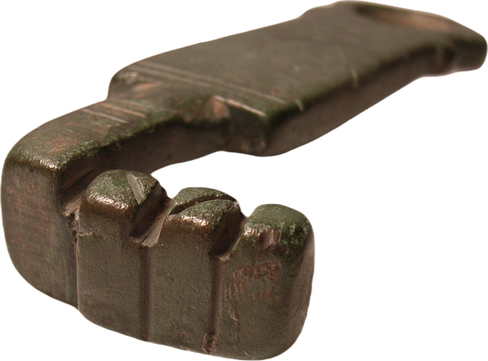 Large Roman door key made of bronze. Ancient Roman collection excellent ...
