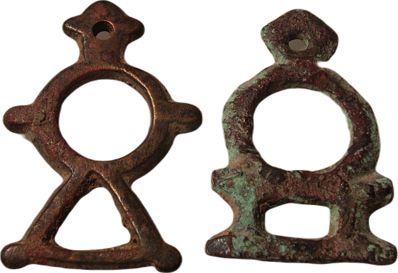 Celtic-Roman jewelry pendant protection amulets made of bronze special ...