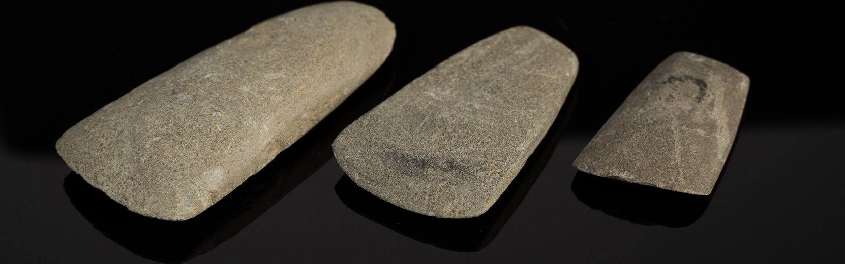 Neolithic stone ax group made of granite Stone Age collection Neolithic ...