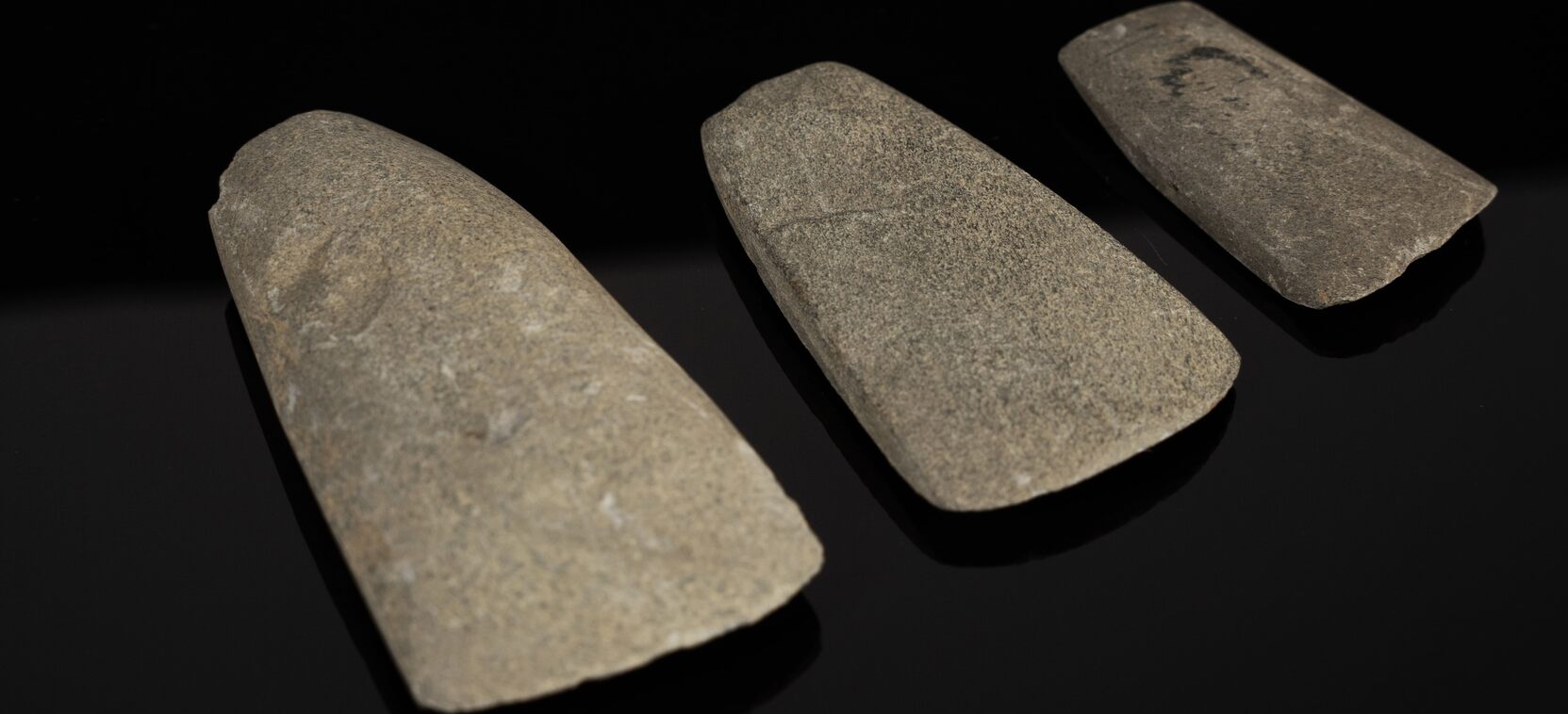 Neolithic stone ax group made of granite Stone Age collection Neolithic ...
