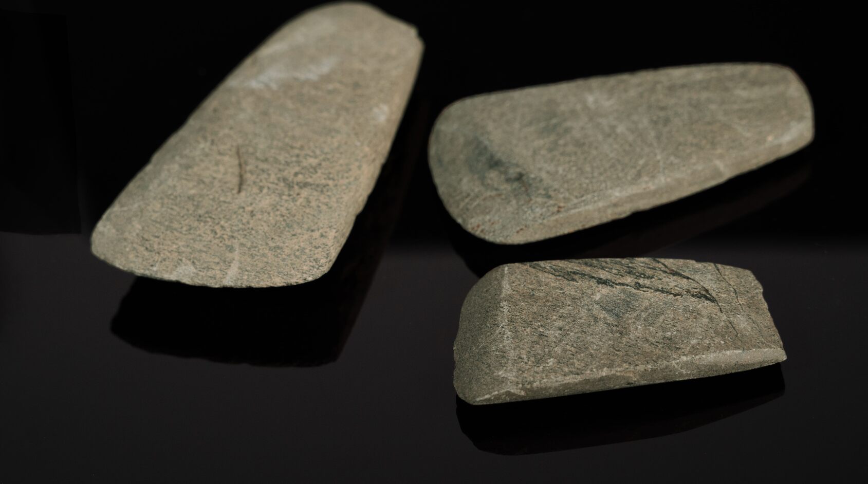 Neolithic stone ax group made of granite Stone Age collection Neolithic ...