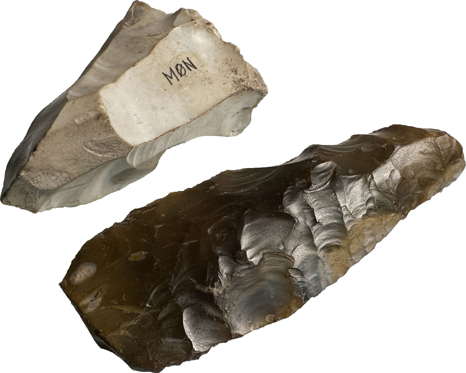 Stone Age collection: ax, core stone and drill Stone Age in DENMARK ...