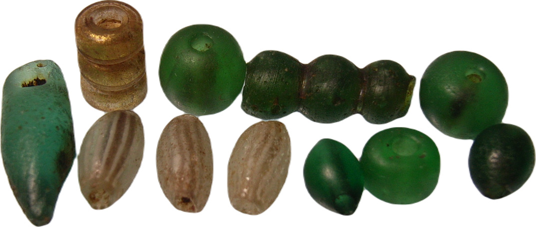 Roman jewelry beads made of gold glass and glass Roman Empire from 2nd ...