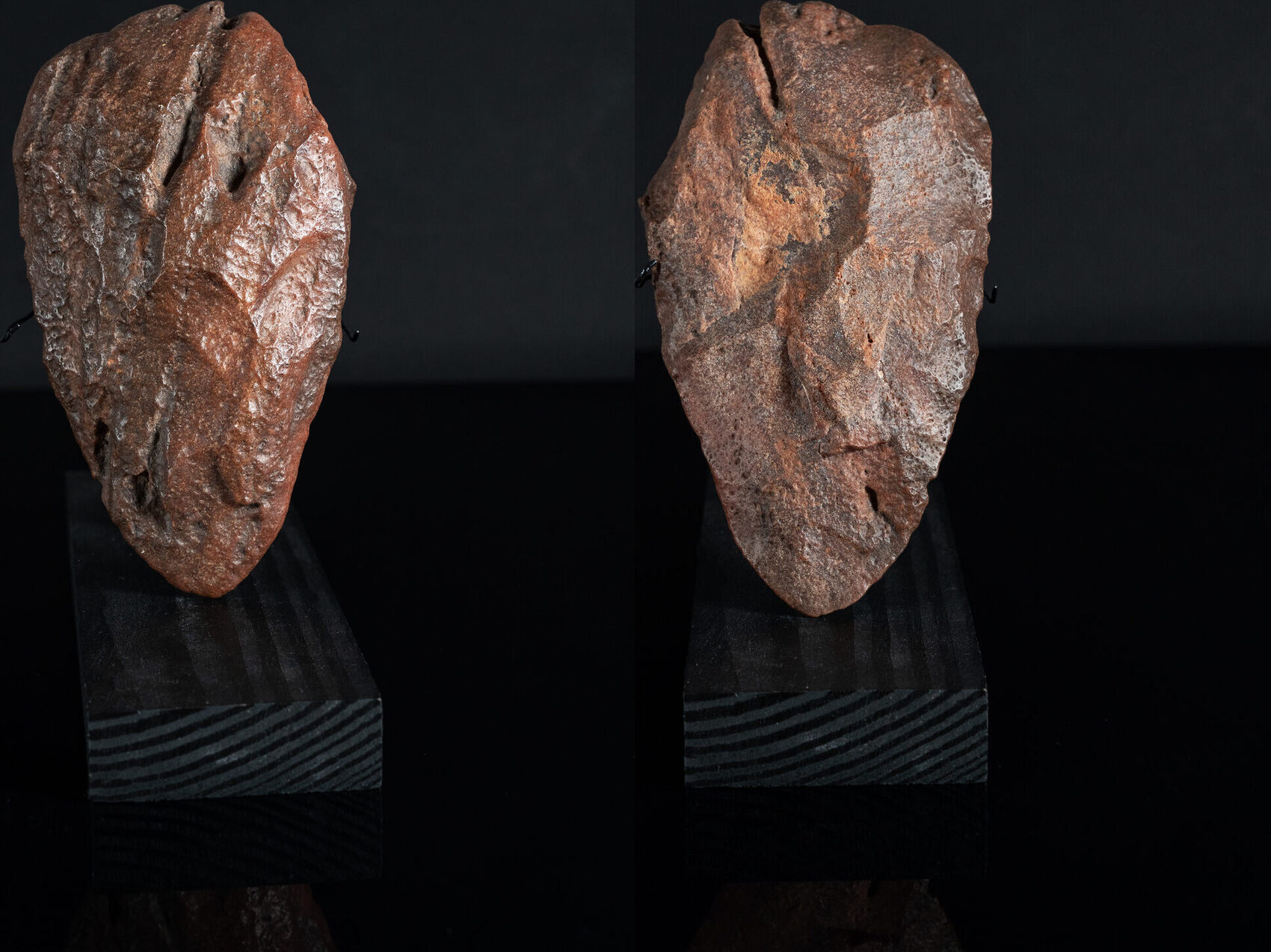 Hand ax from the Paleolithic period. Stone ax collection Paleolithic ...