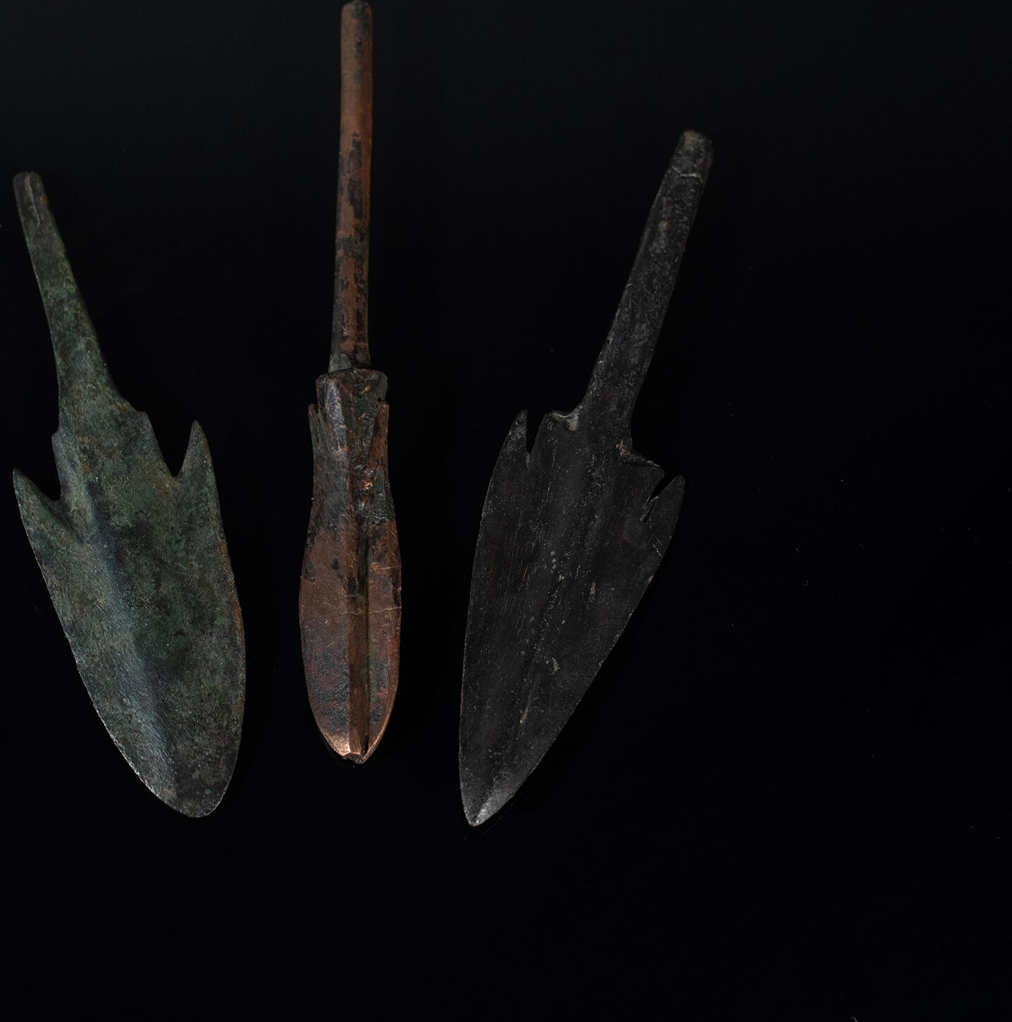 Iron Age arrowheads, throwing spearheads, antique collection from the ...