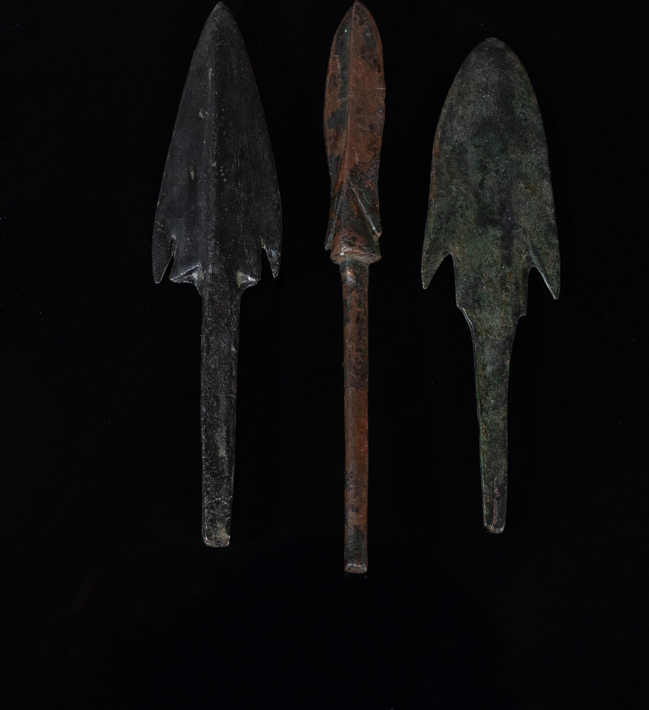 Iron Age arrowheads, throwing spearheads, antique collection from the ...