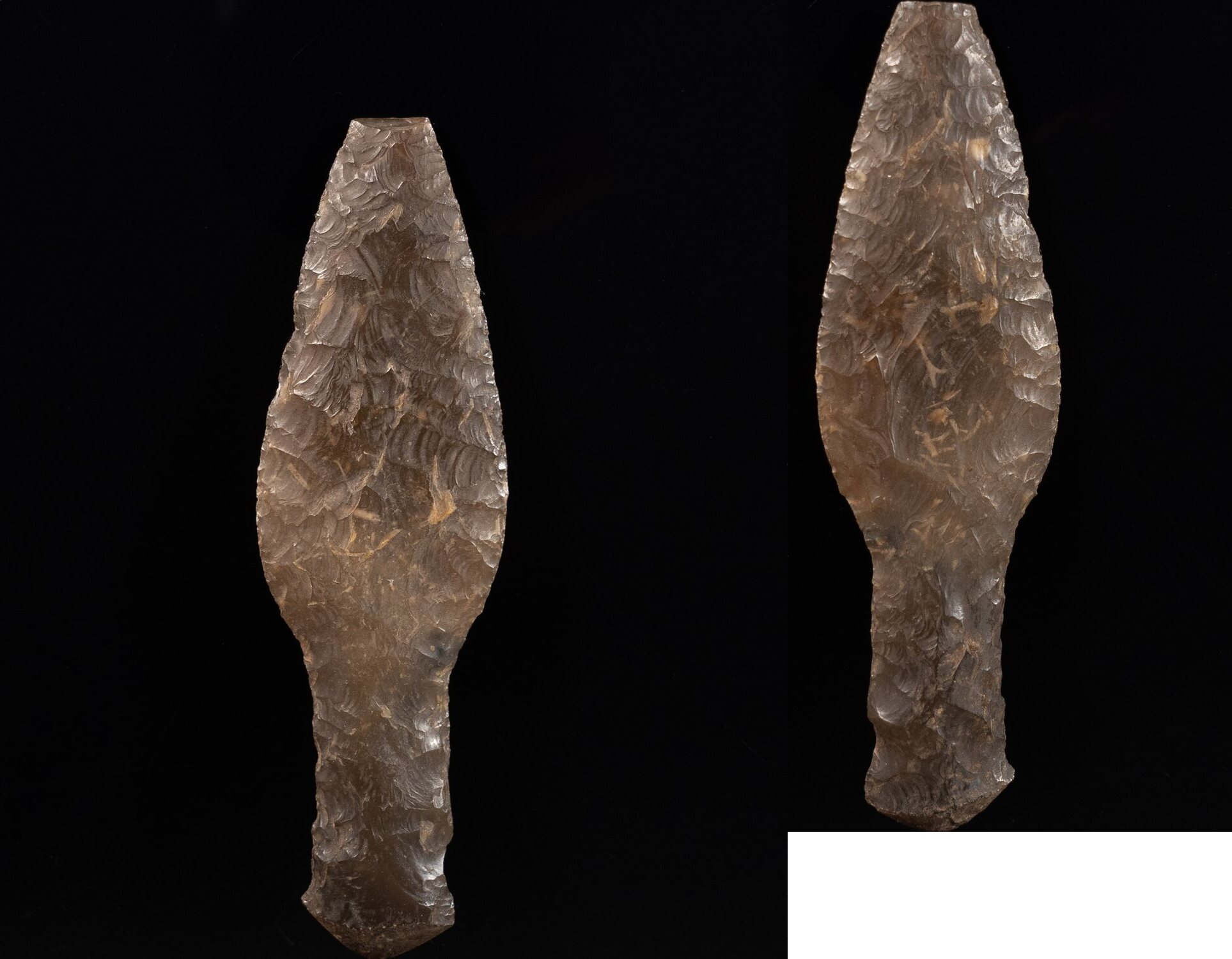 Flint dagger from the Neolithic Stone Age Dagger Collection Denmark ...