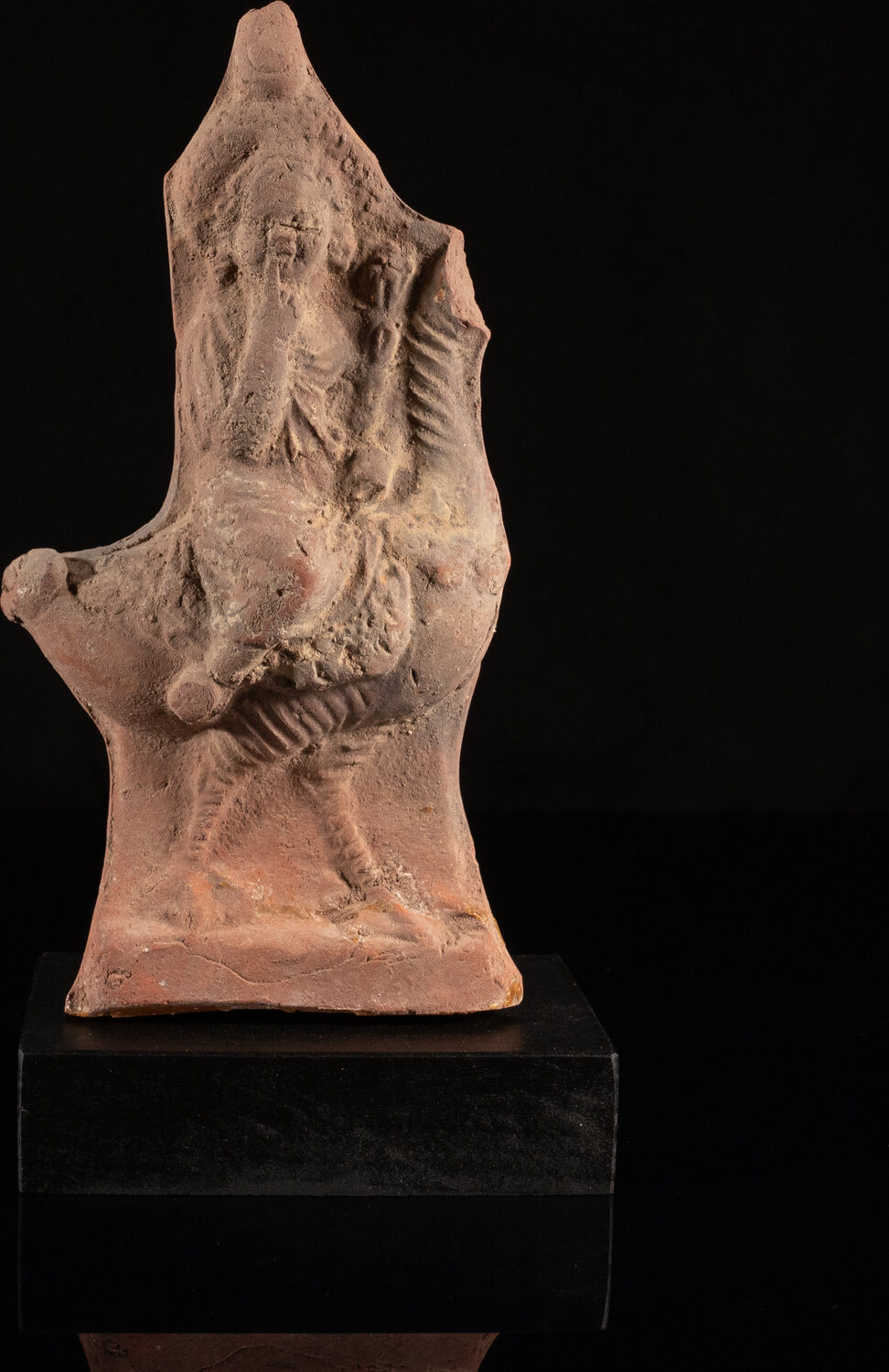 Greek ceramic figure of Harpocrates on a goose, around 3rd - 2nd ...