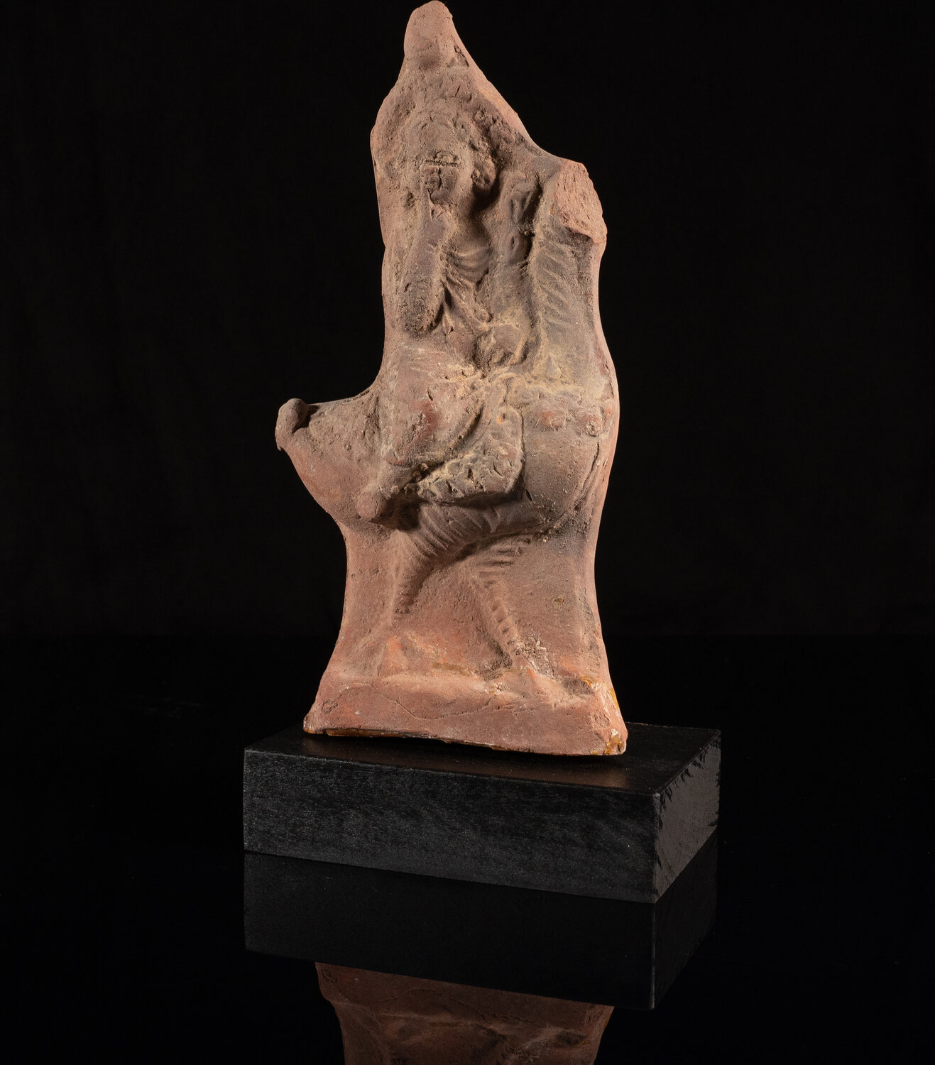 Greek ceramic figure of Harpocrates on a goose, around 3rd - 2nd ...