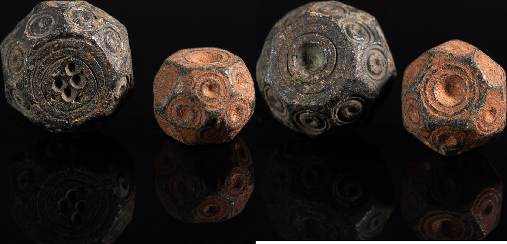 Byzantine coin weights with circles, polyhedron weights collection | MA ...