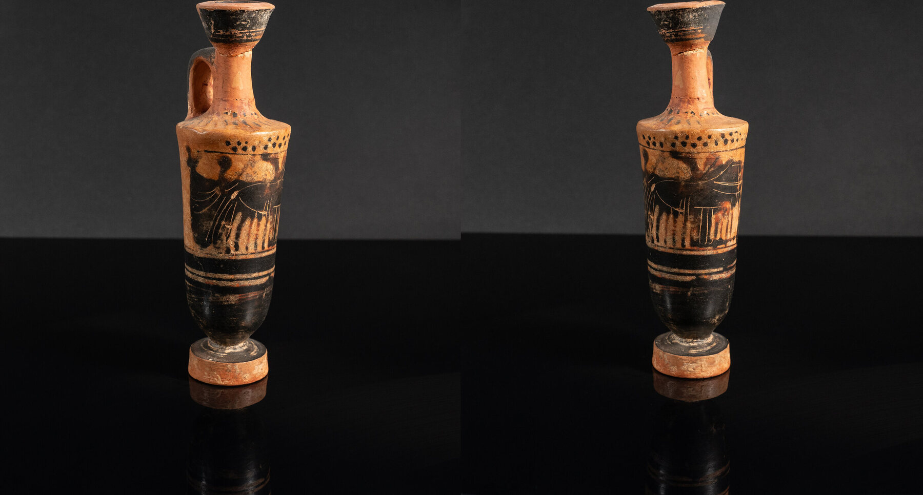 Greek lekythos with a picture scene in beautiful condition | MA-Shops