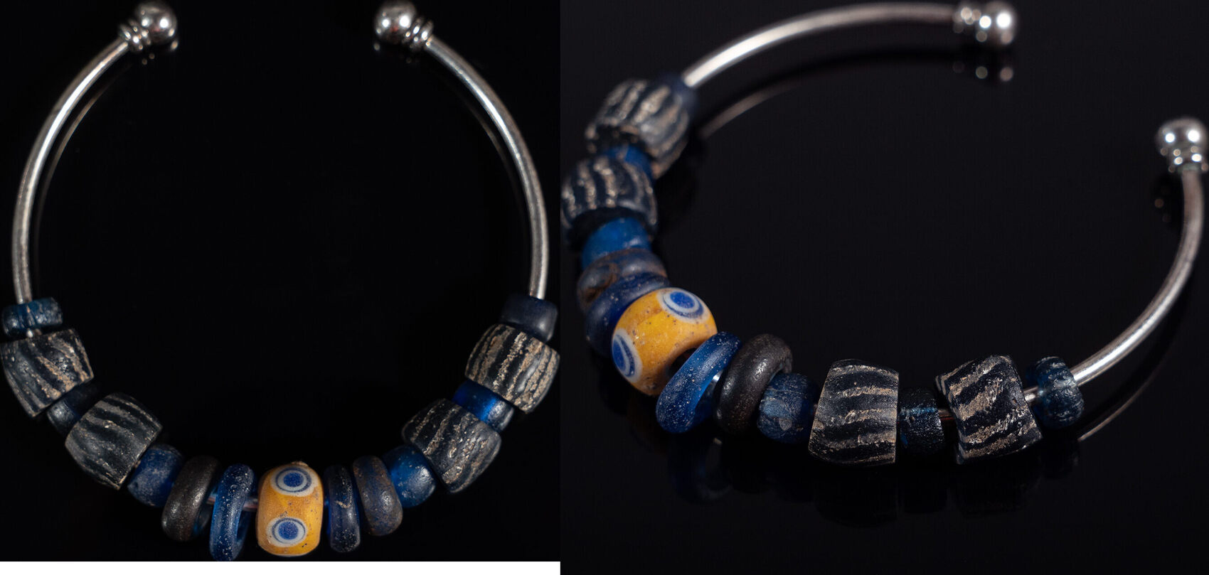 Bracelet with Celtic eye bead and other Roman-Celtic glass beads | MA-Shops