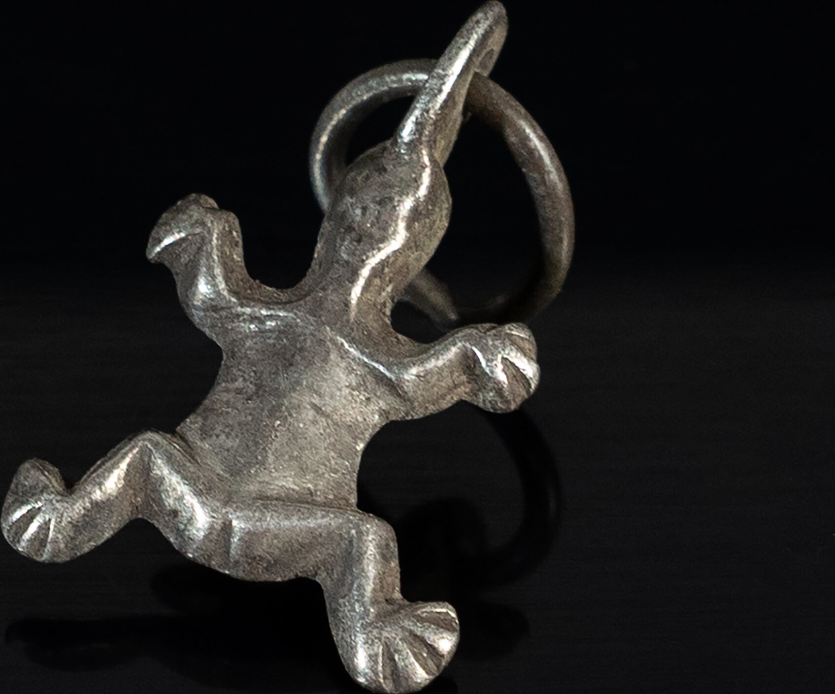Greek frog-jewelry pendant made of silver in wonderful condition | MA-Shops