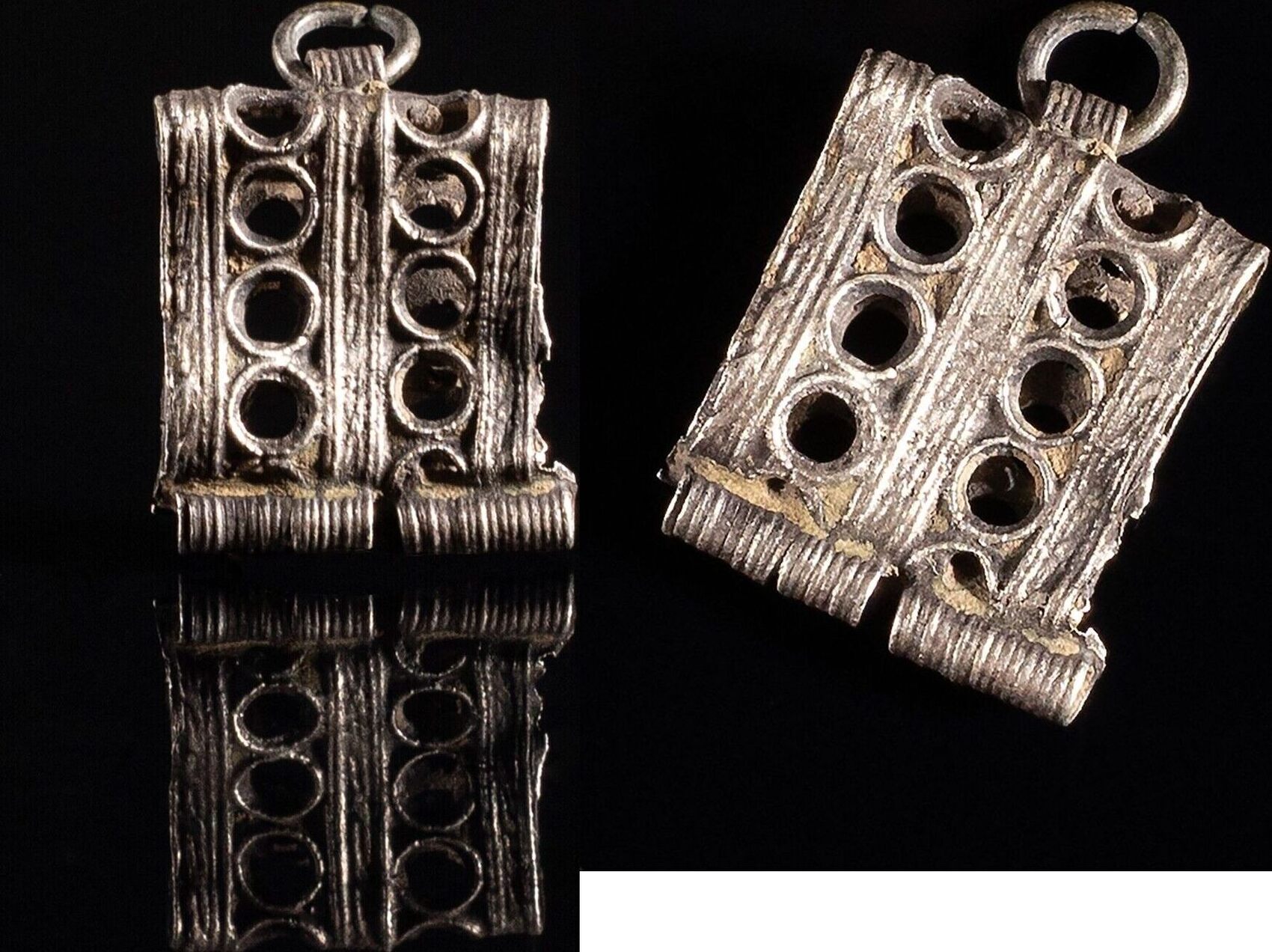 Byzantine jewelry pendant, silver, scroll with filigree decoration | MA ...
