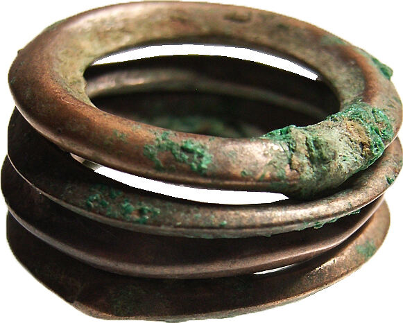 Bronze Age ring money: 4 protomoney rings made of bronze, warriors and ...