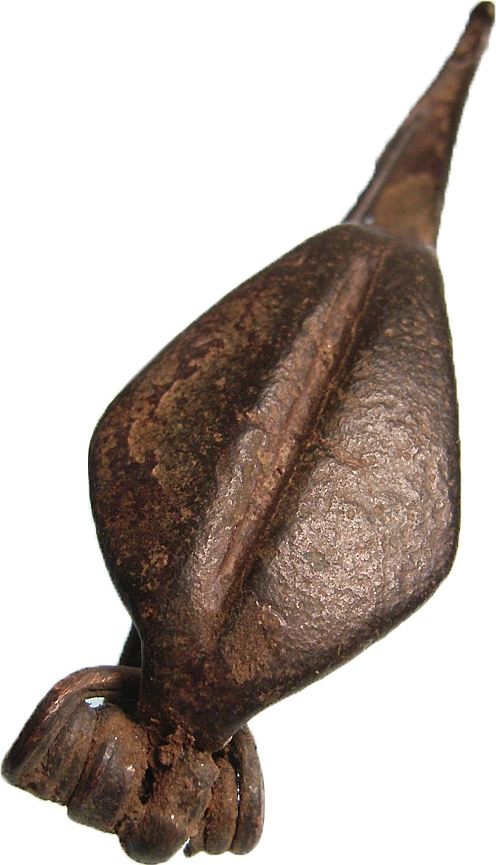 European Iron Age: robe fibula from the Hallstatt culture estate ...