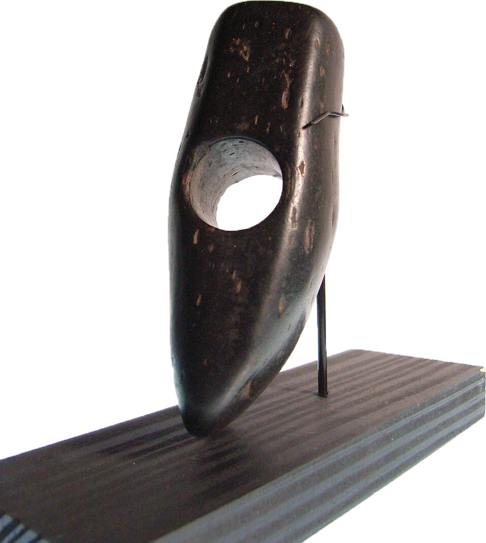 Excellent battle axe: Beautiful basalt LOCHBEIL, Neolithic Stone Age ...